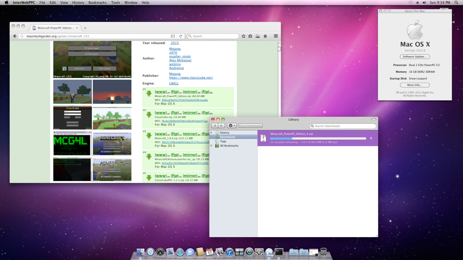Mac OS X Snow Leopard 10.6 – 10.6.8 for PowerPC | Low End Mac