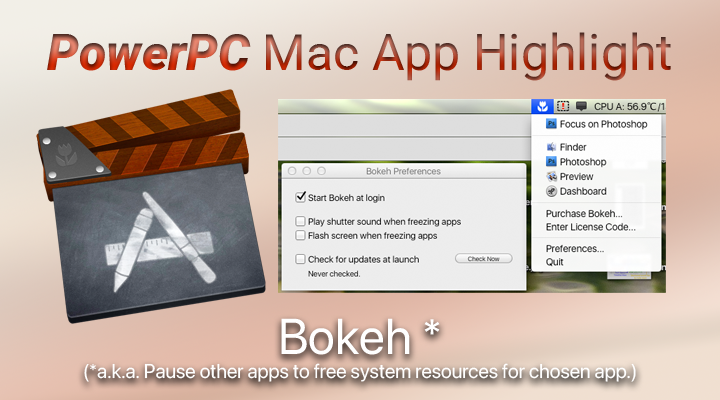 PowerPC Mac App Highlight: Bokeh, pause other apps - Low End MacLow End Mac