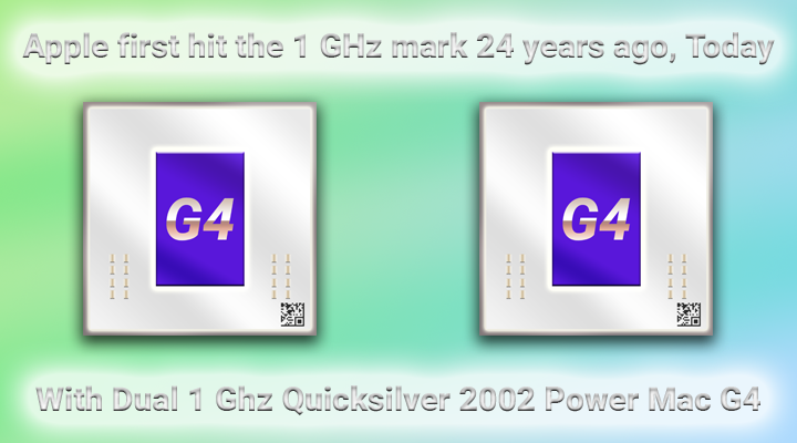 Apple first hit the 1 GHz mark 24 years ago, Today - Low End MacLow End Mac