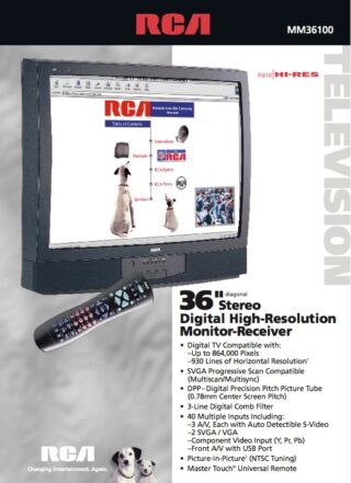 RCA MM36100 – Amazing “Under the Radar” Consumer CRT Display | Low End Mac