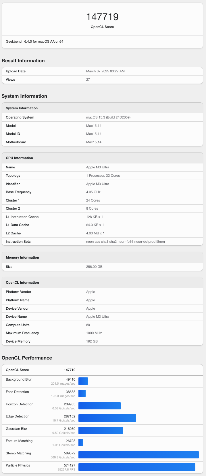 M3 Ultra Benchmarks Leak Online - Low End MacLow End Mac
