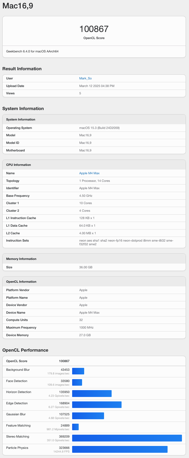 Mac Studio M4 Max Benchmarks - Low End MacLow End Mac