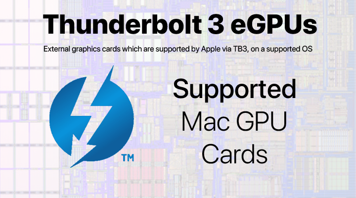 Thunderbolt 3 External Graphics Cards (eGPU) - Low End MacLow End Mac