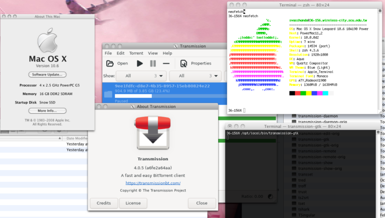 Mac OS X Snow Leopard 10.6 - 10.6.8 for PowerPC - Low End MacLow End Mac